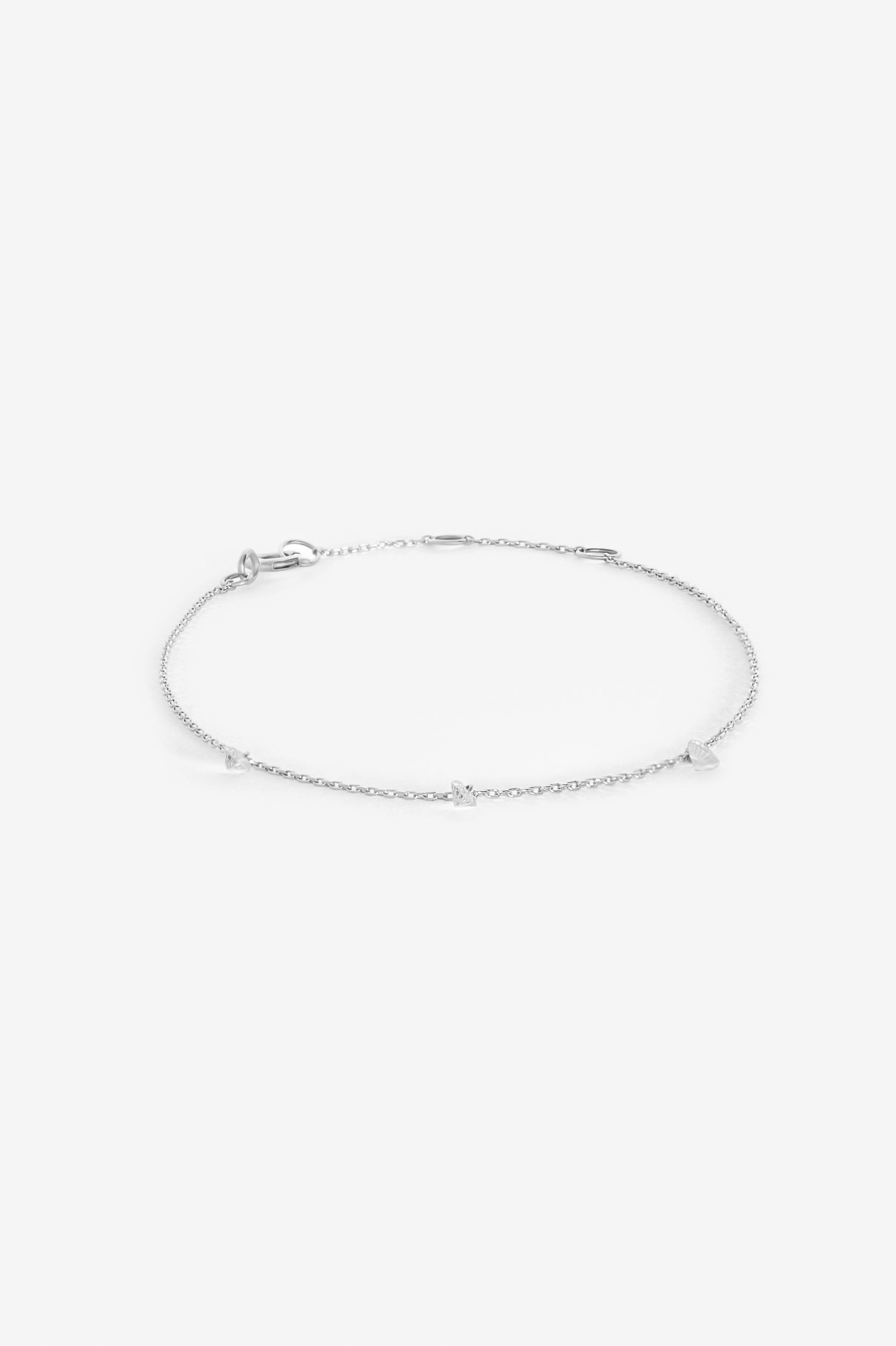 Trilogy Floating Diamond Bracelet | Namiri